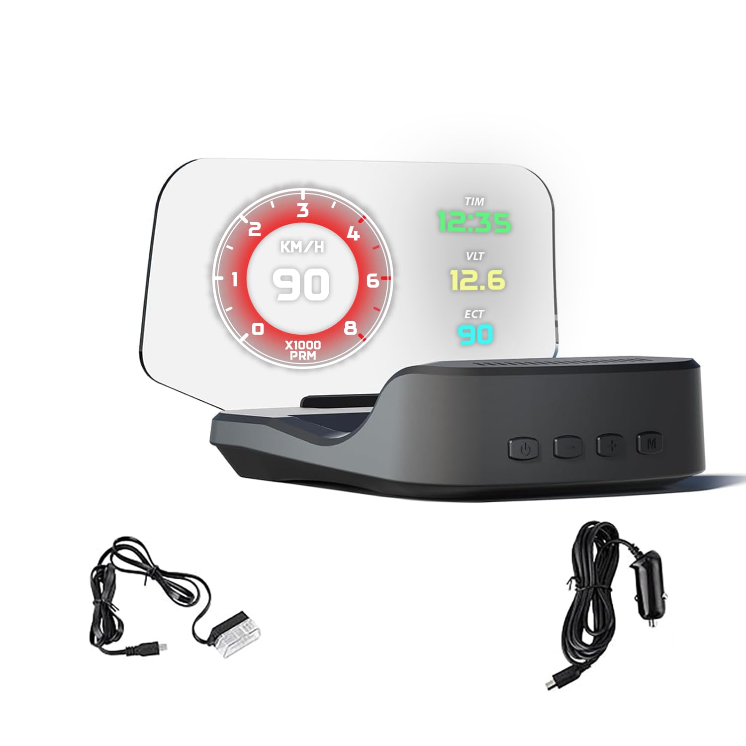 ADAK Car HUD (Head Up Display), Display with OBD+GPS Functionality ...