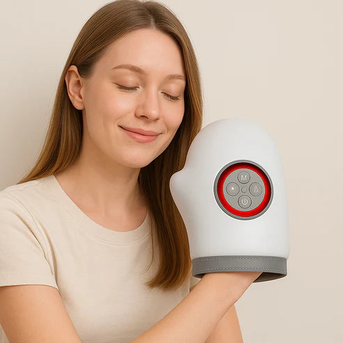 Hand Massager, Cordless Electric Hand Massager with Heat and Compressi ...